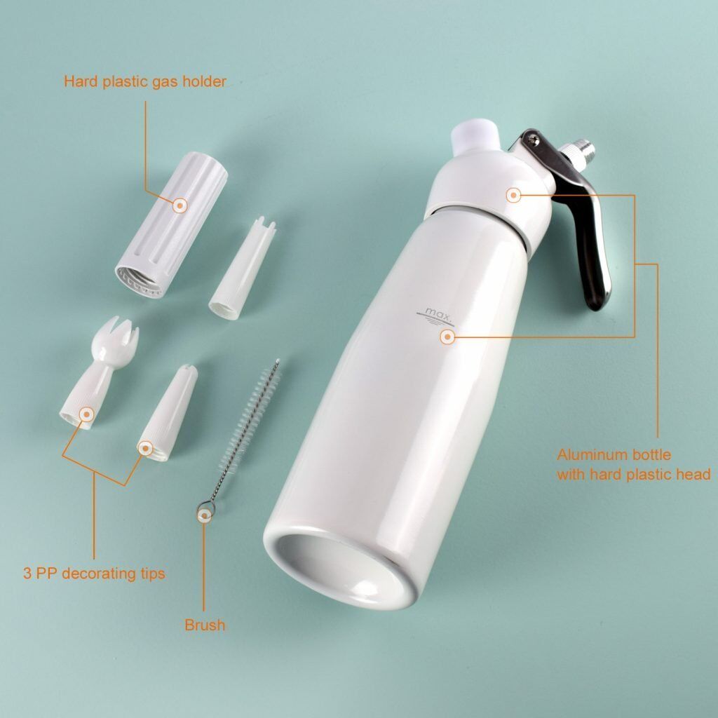 Whipped Cream dispenser - 125ml,250ml,500ml,1000ml cream whippers